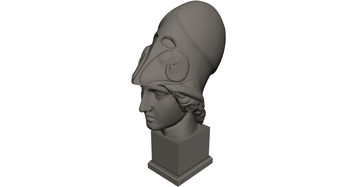 Athena Head 3D Model - 3D CAD Browser