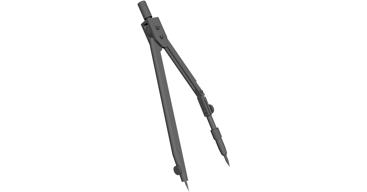 Drafting Compass Free CAD Model - 3D CAD Browser