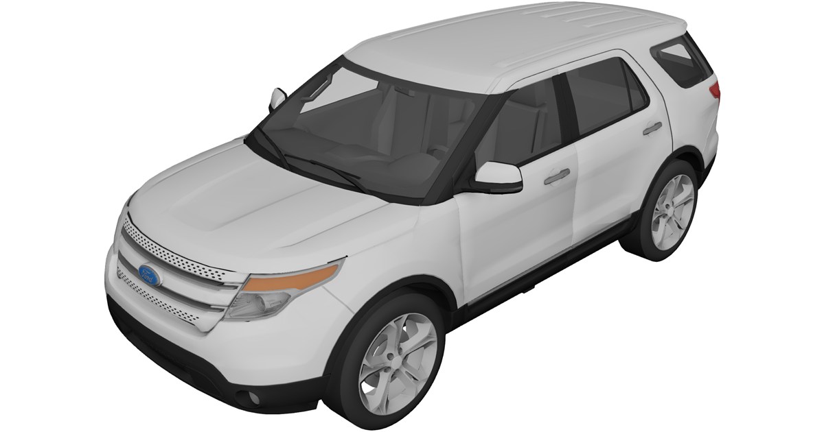 Ford Explorer 3D Model (2011) - 3D CAD Browser