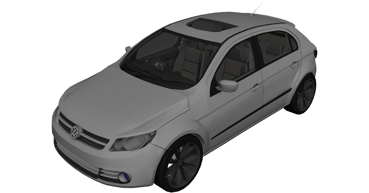 Volkswagen Gol G5 3D Model (2009) - 3D CAD Browser