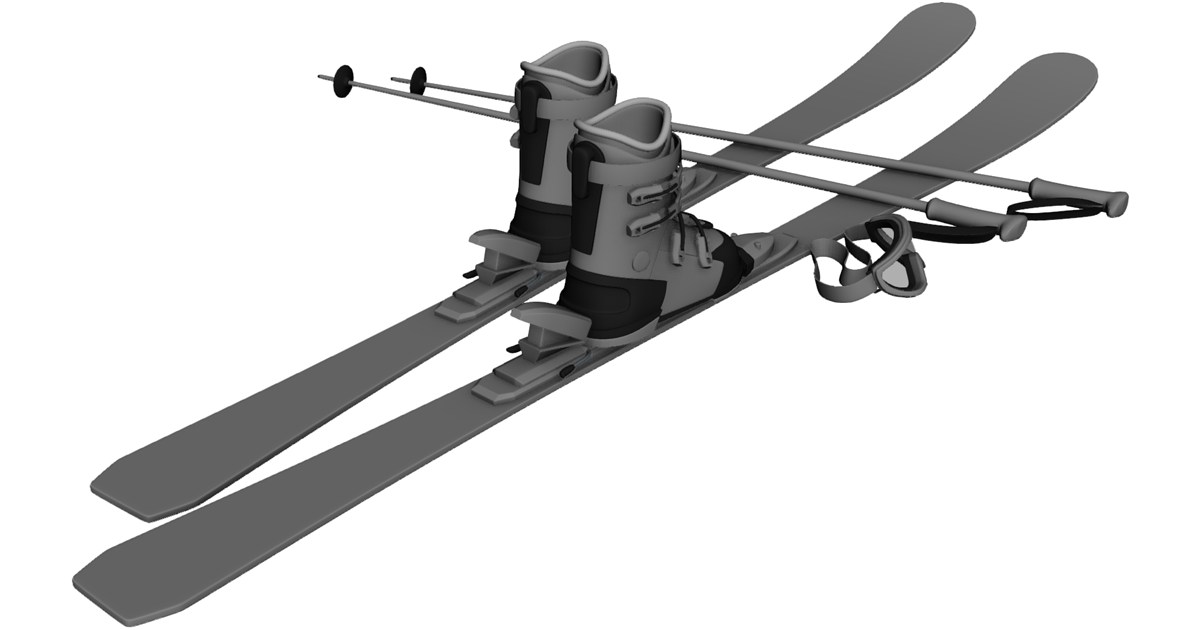 Ski 3D Model - 3D CAD Browser