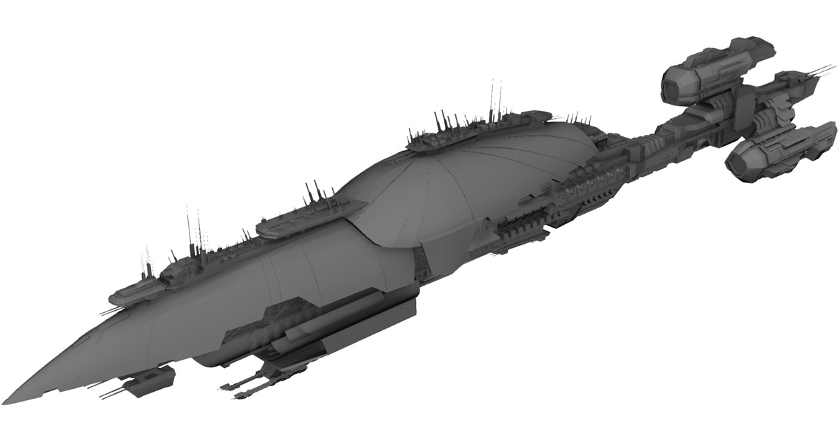 Commerce Guild Destroyer 3D Model - 3D CAD Browser