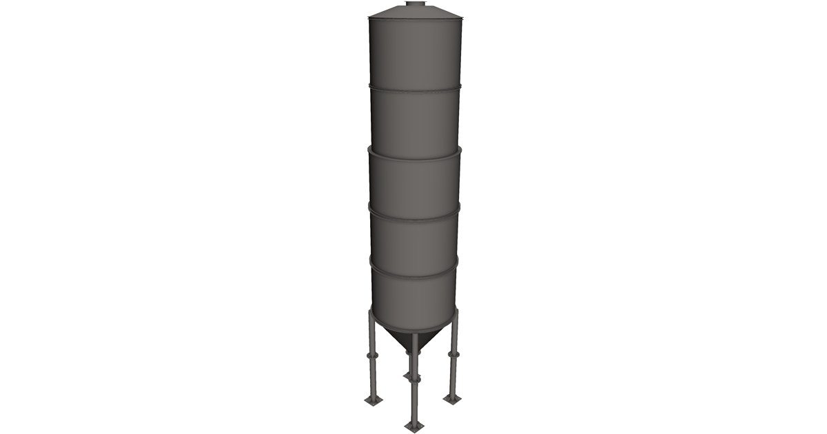 Silo CAD Model - 3D CAD Browser