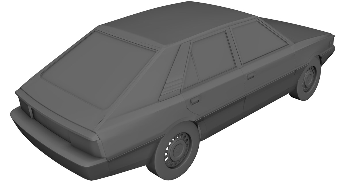 FSO Polonez 3D Model (1978) - 3D CAD Browser