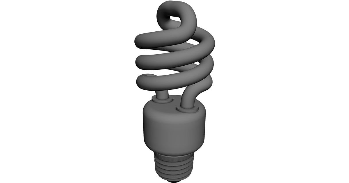 CFL Bulb CAD Model - 3D CAD Browser