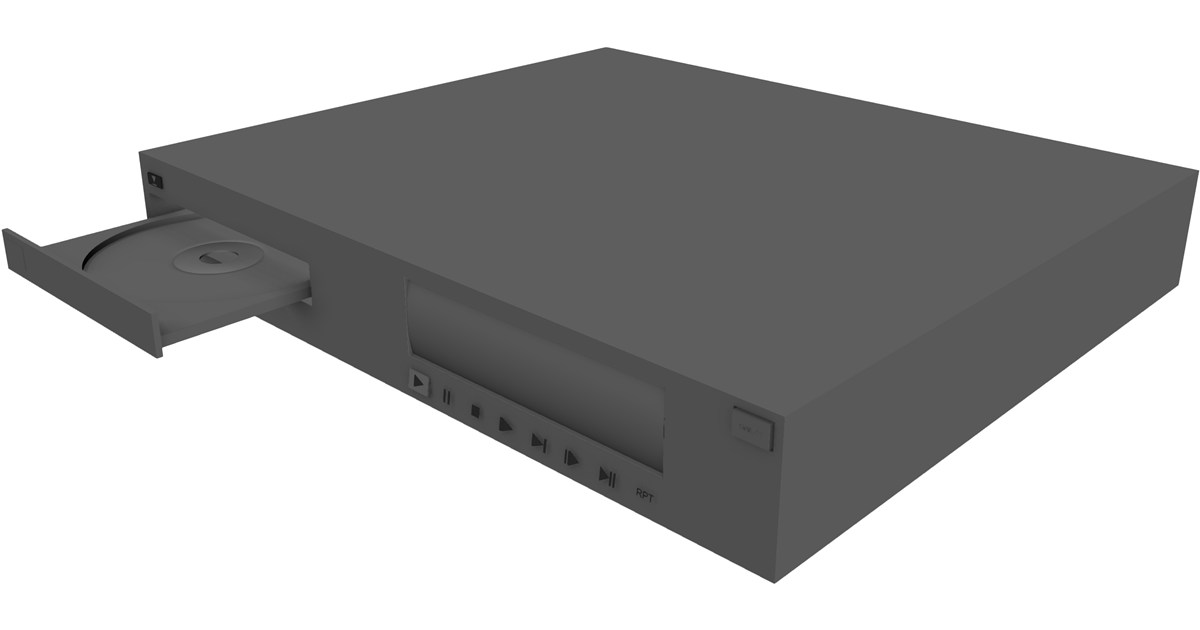 CD Player 3D Model | 3D CAD Browser