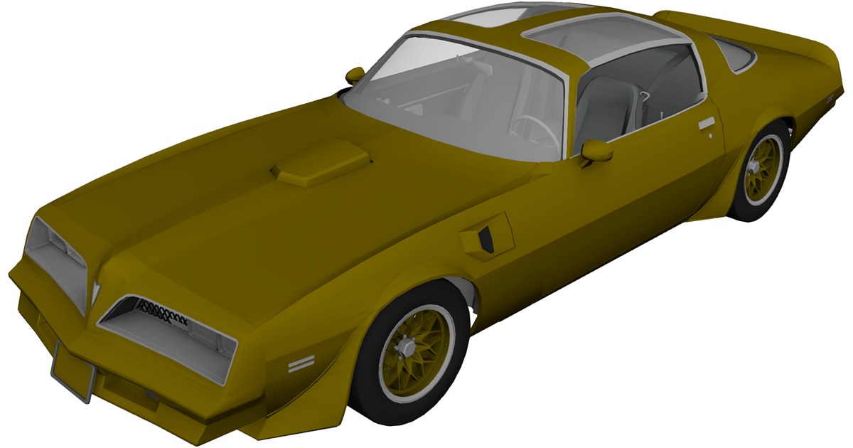 Pontiac Trans Am 3D Model (1977) - 3D CAD Browser