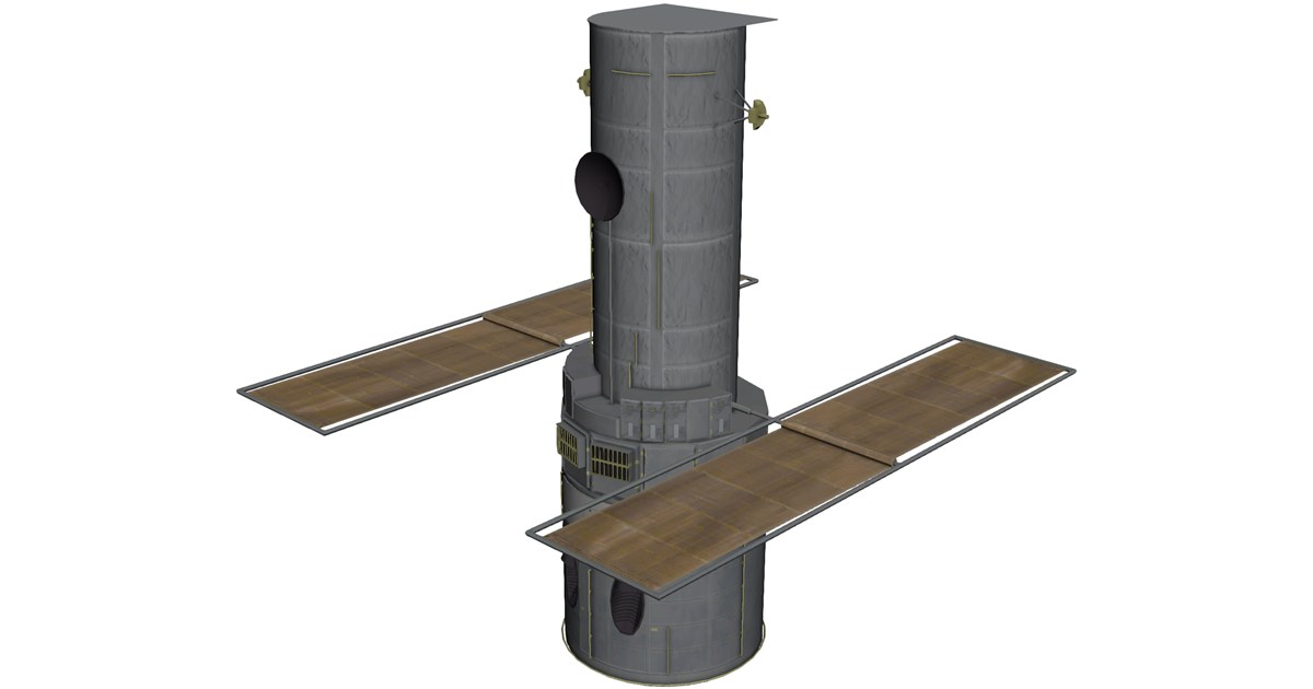 Hubble Space Telescope 3D Model - 3D CAD Browser
