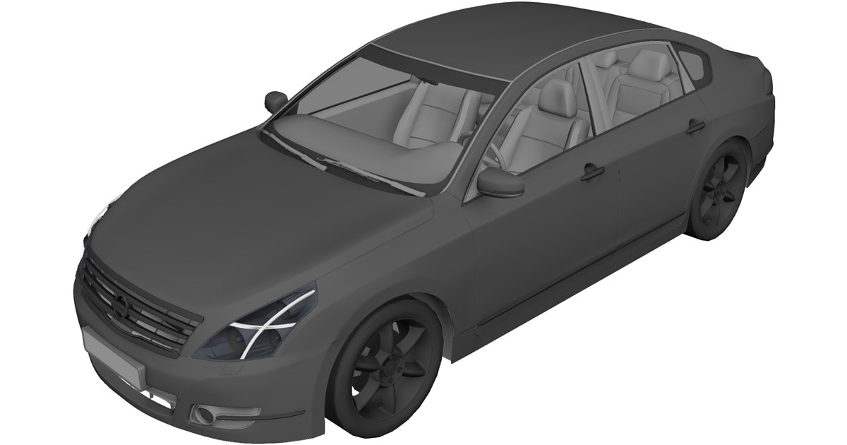 Nissan Teana 3D Model (2009) - 3D CAD Browser