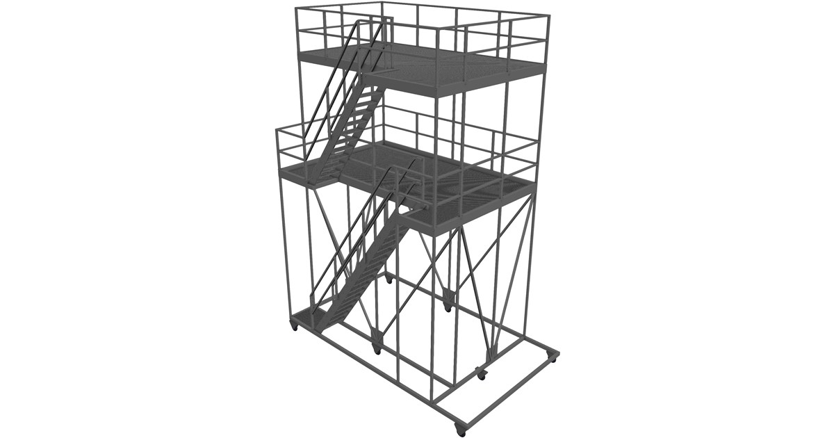 Scaffold 3D Model - 3D CAD Browser
