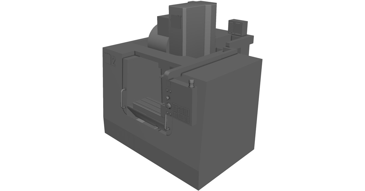Haas VF-2 CNC Rotary Mill CAD Model - 3D CAD Browser