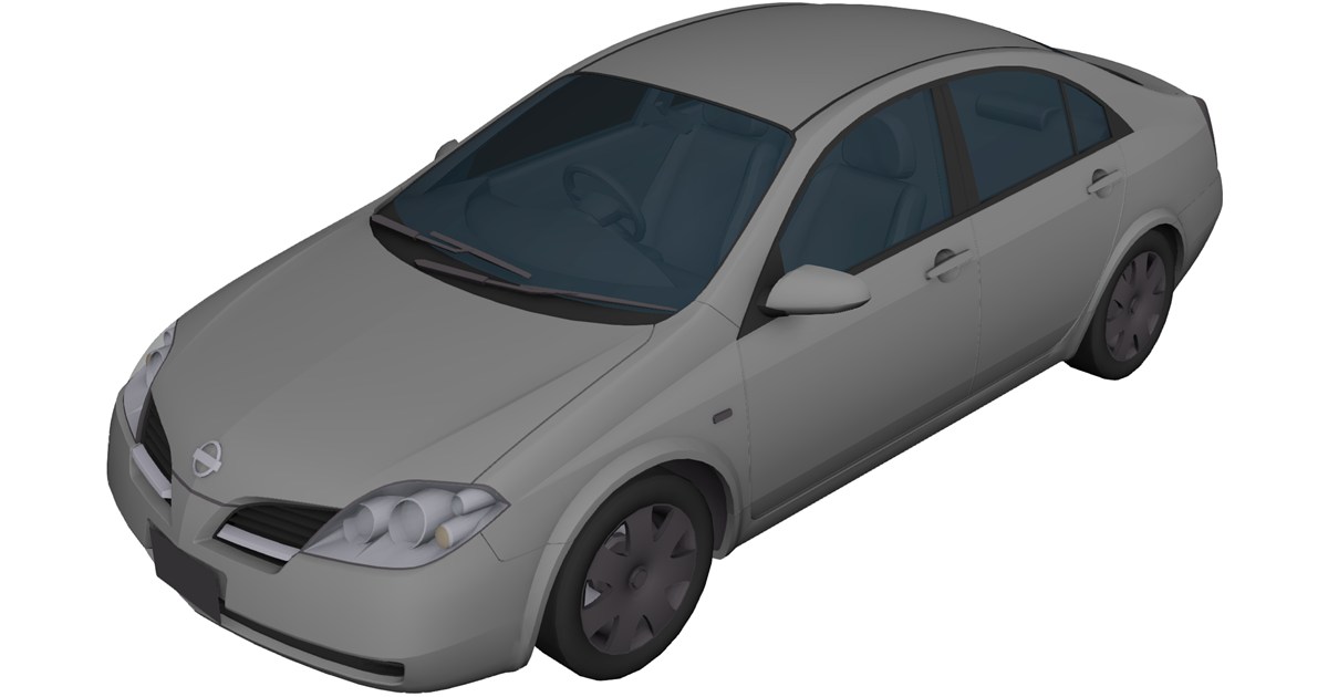 Nissan Primera 3D Model (2001) - 3D CAD Browser