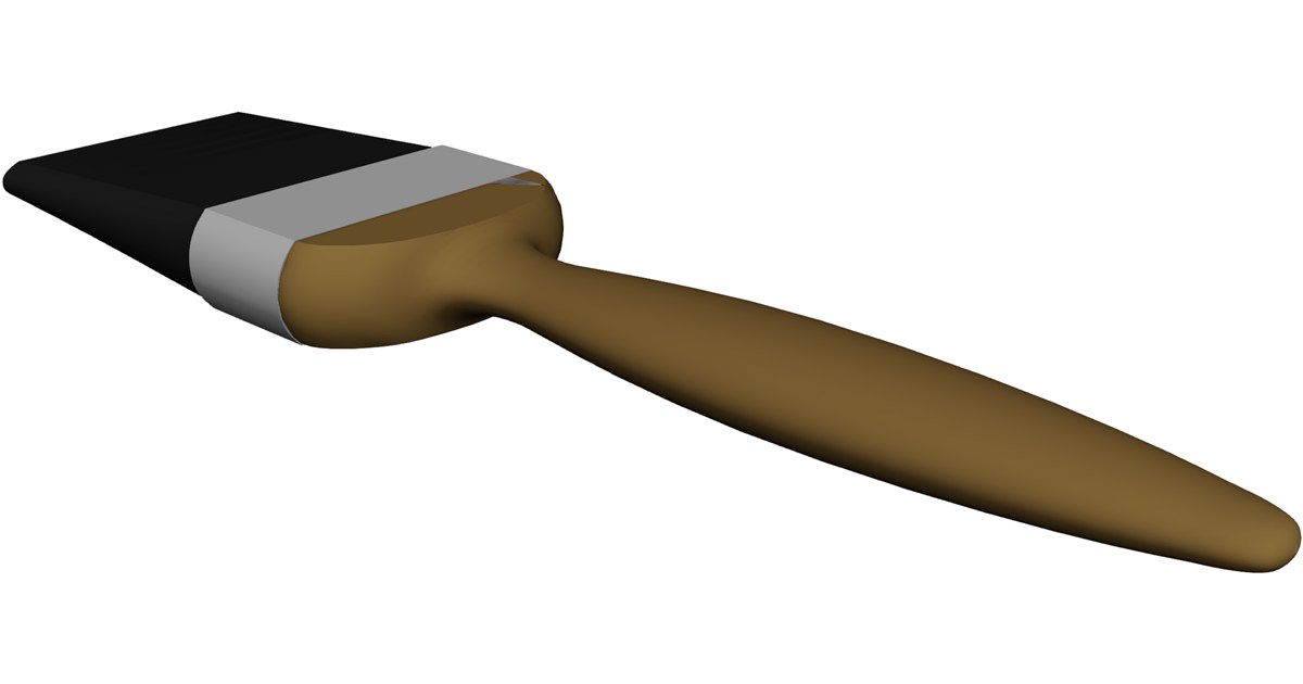 PaintBrush 3D Model - 3D CAD Browser