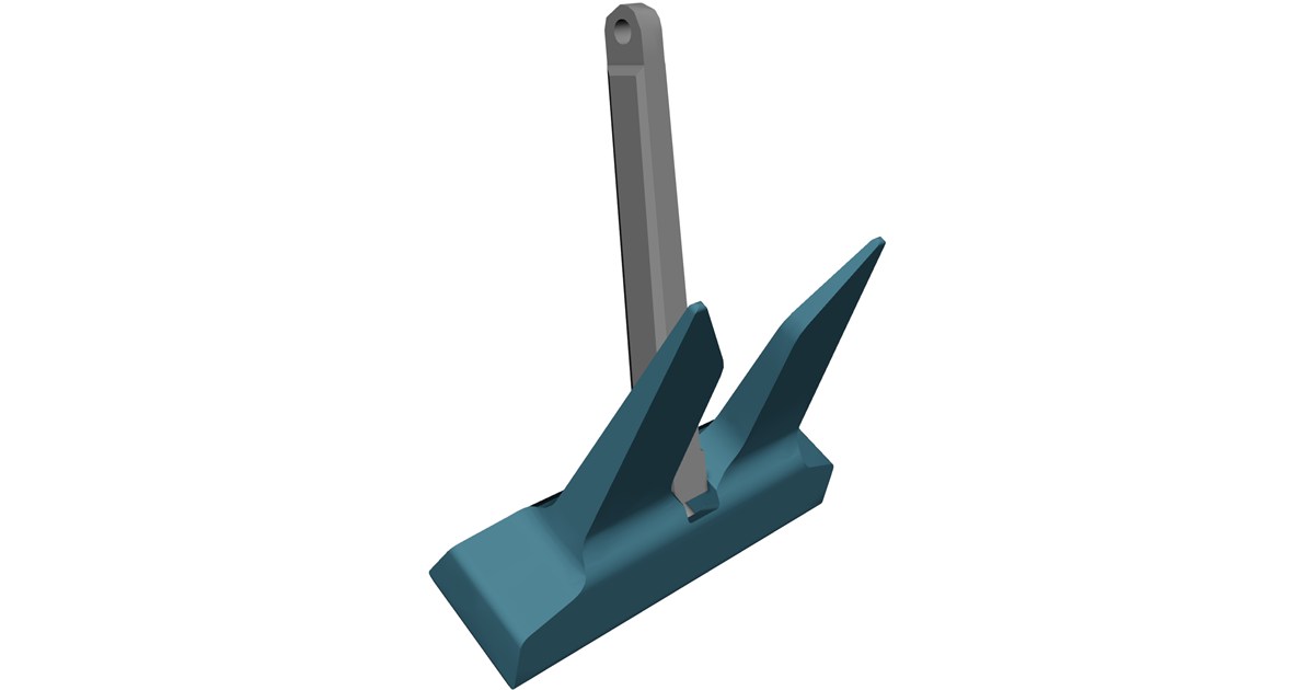 Danforth Anchor 3D Model - 3D CAD Browser