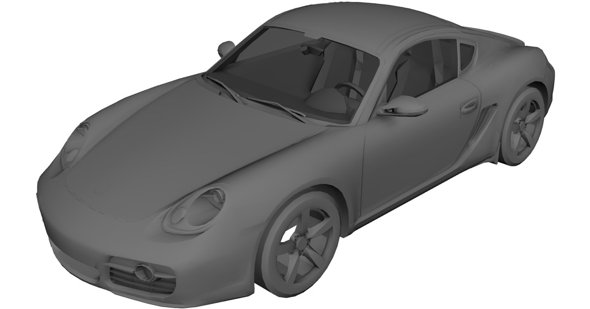 Porsche Cayman S 3D Model - 3D CAD Browser