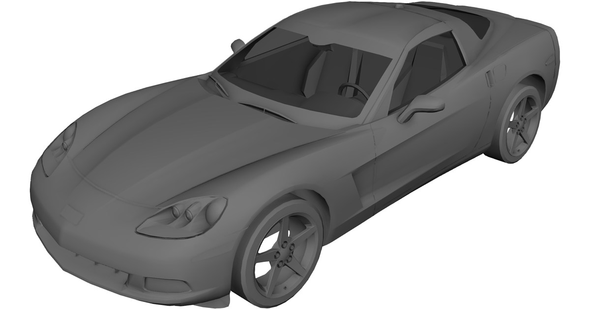 Chevrolet Corvette C6 3D Model - 3D CAD Browser