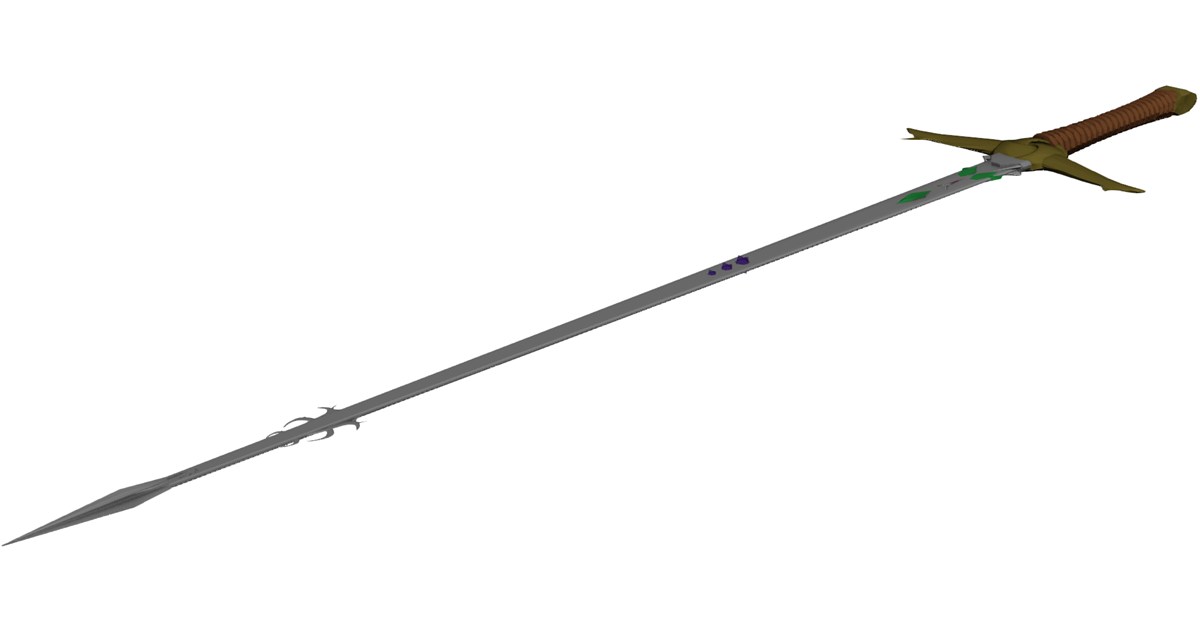 Medieval Thin Sword Free 3D Model - 3D CAD Browser