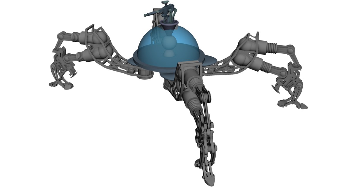 Light Spider Rover Robot 3D Model - 3D CAD Browser