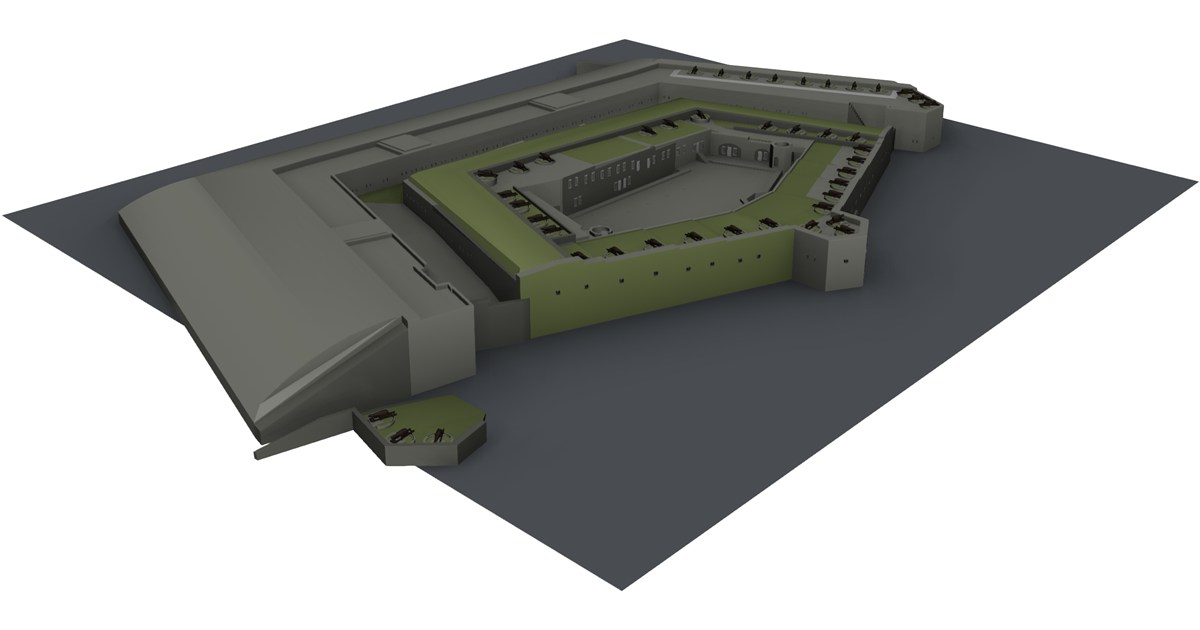 Fort Knox Maine 3D Model - 3D CAD Browser