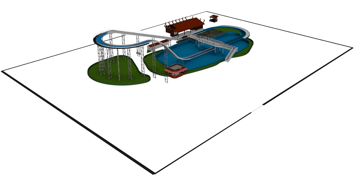 Roller Coaster 3D Model - 3D CAD Browser