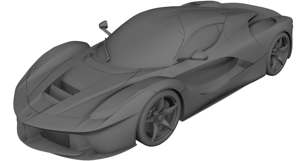 Ferrari LaFerrari 3D Model - 3D CAD Browser