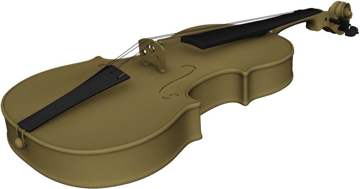 Violin 3D Model | 3D CAD Browser