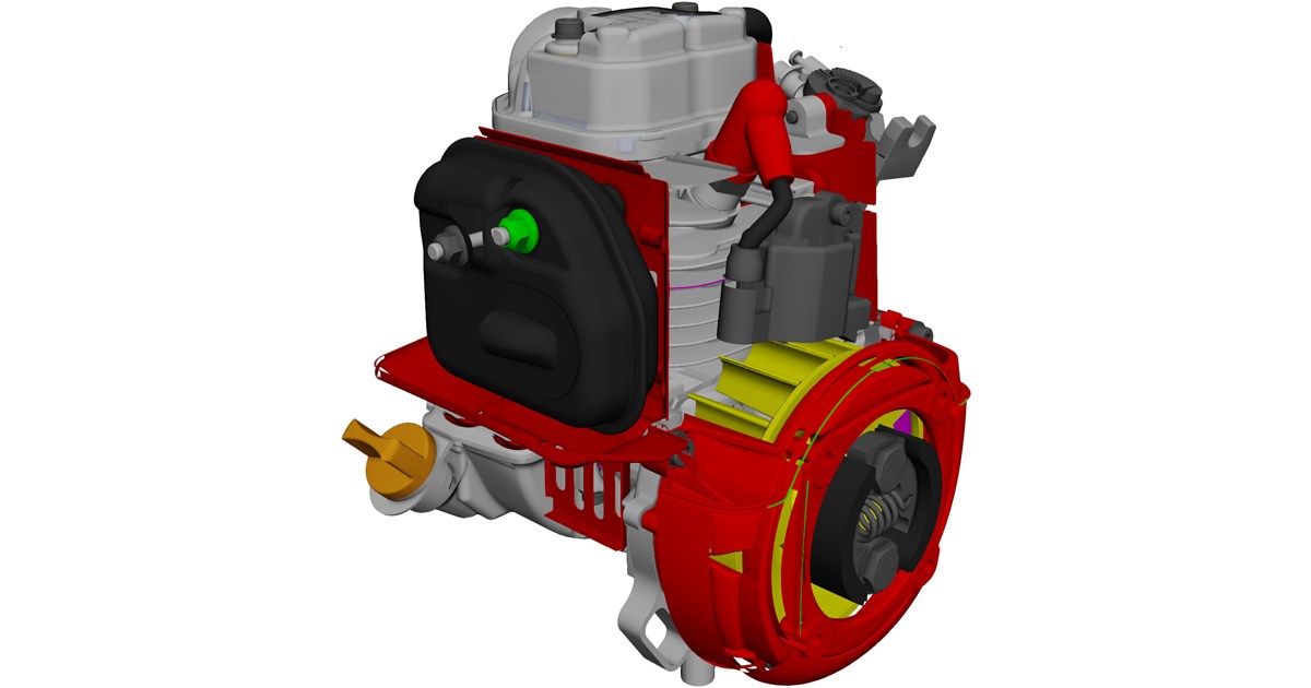Honda GX25 Engine CAD Model - 3D CAD Browser