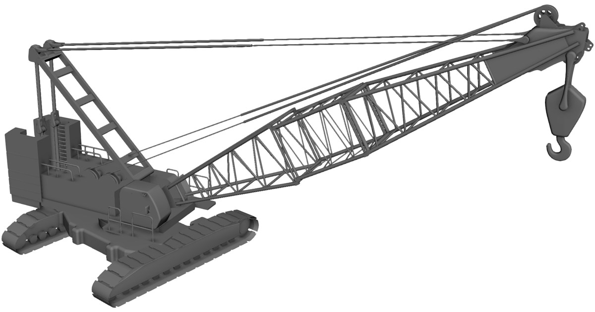 Crawler Crane CAD Model - 3D CAD Browser