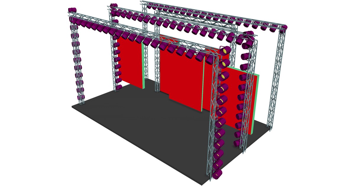 DJ Stage 3D Model - 3D CAD Browser