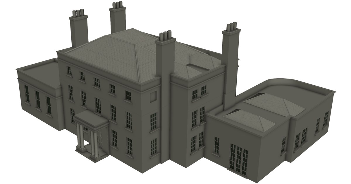 Manor House 3D Model - 3D CAD Browser