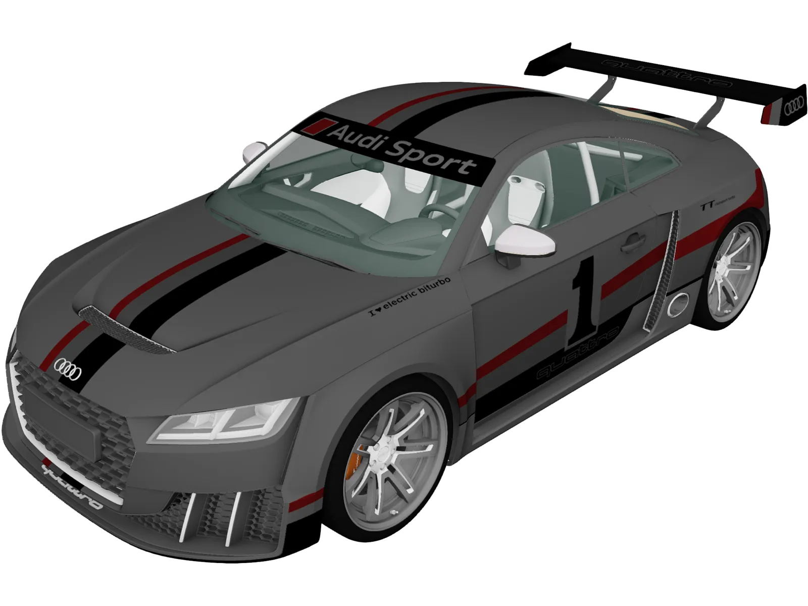 Audi TT RS Clubsport 3D Model (2017) by Mark Johnson - 3DCADBrowser