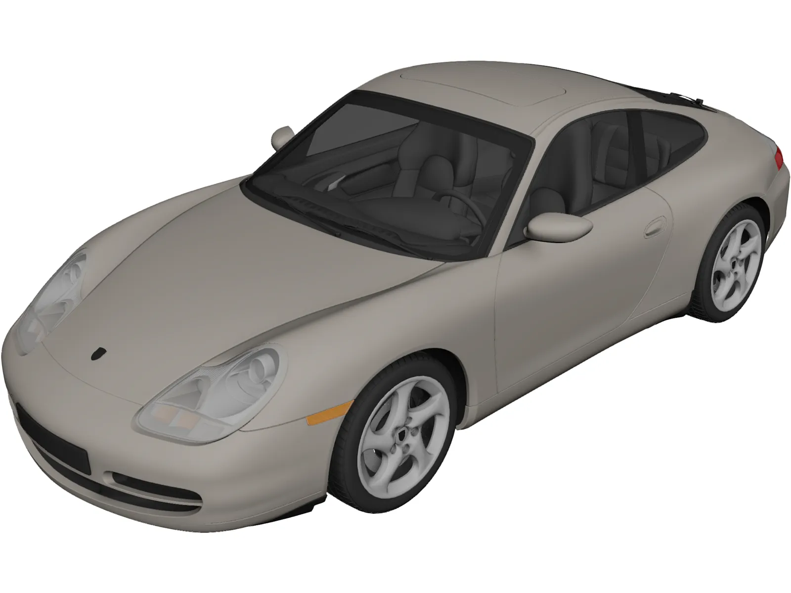 Porsche 911 Carrera 3D Model (1997) - 3DCADBrowser