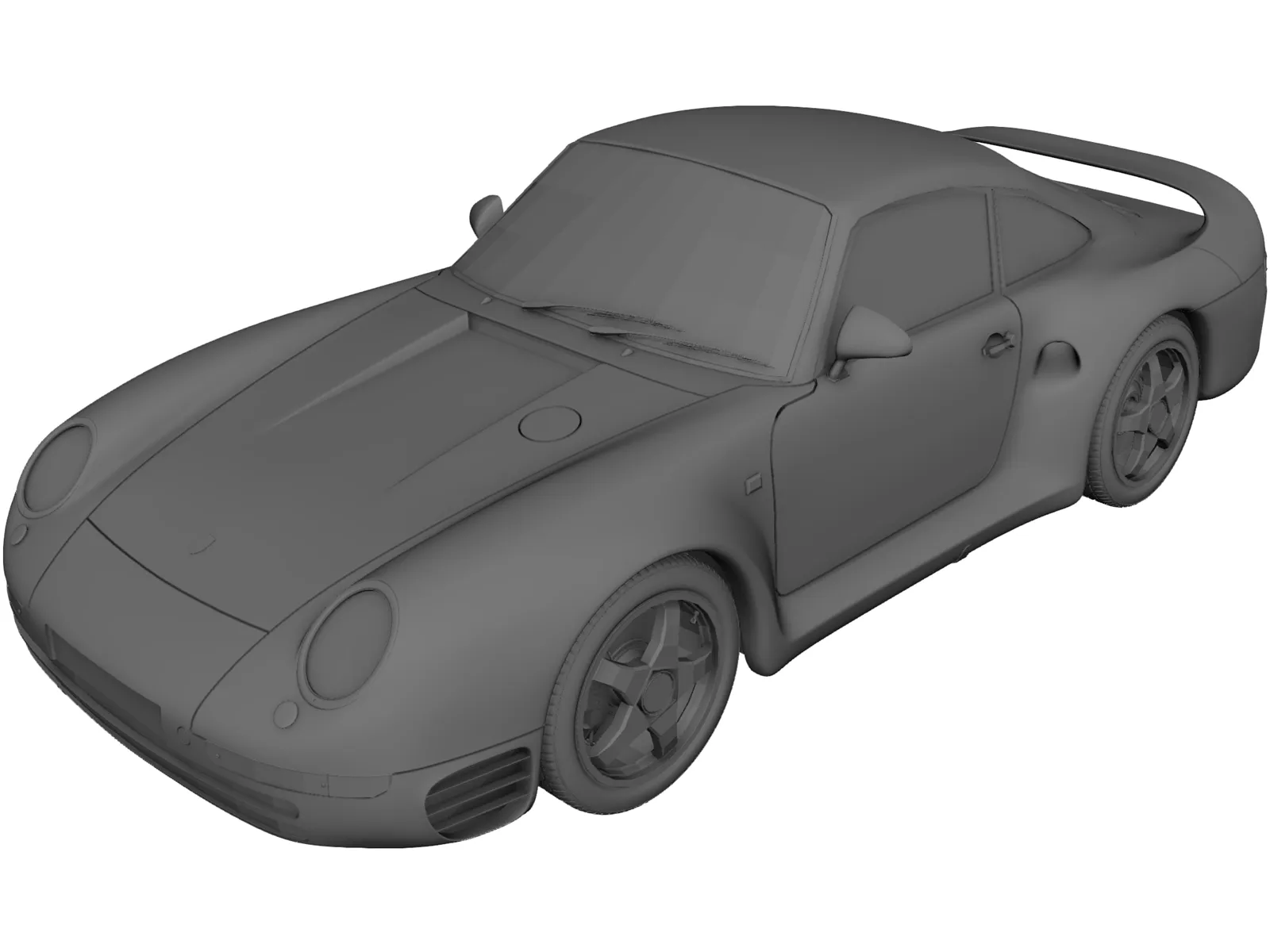 Porsche 959 3D Model (1987) - 3DCADBrowser