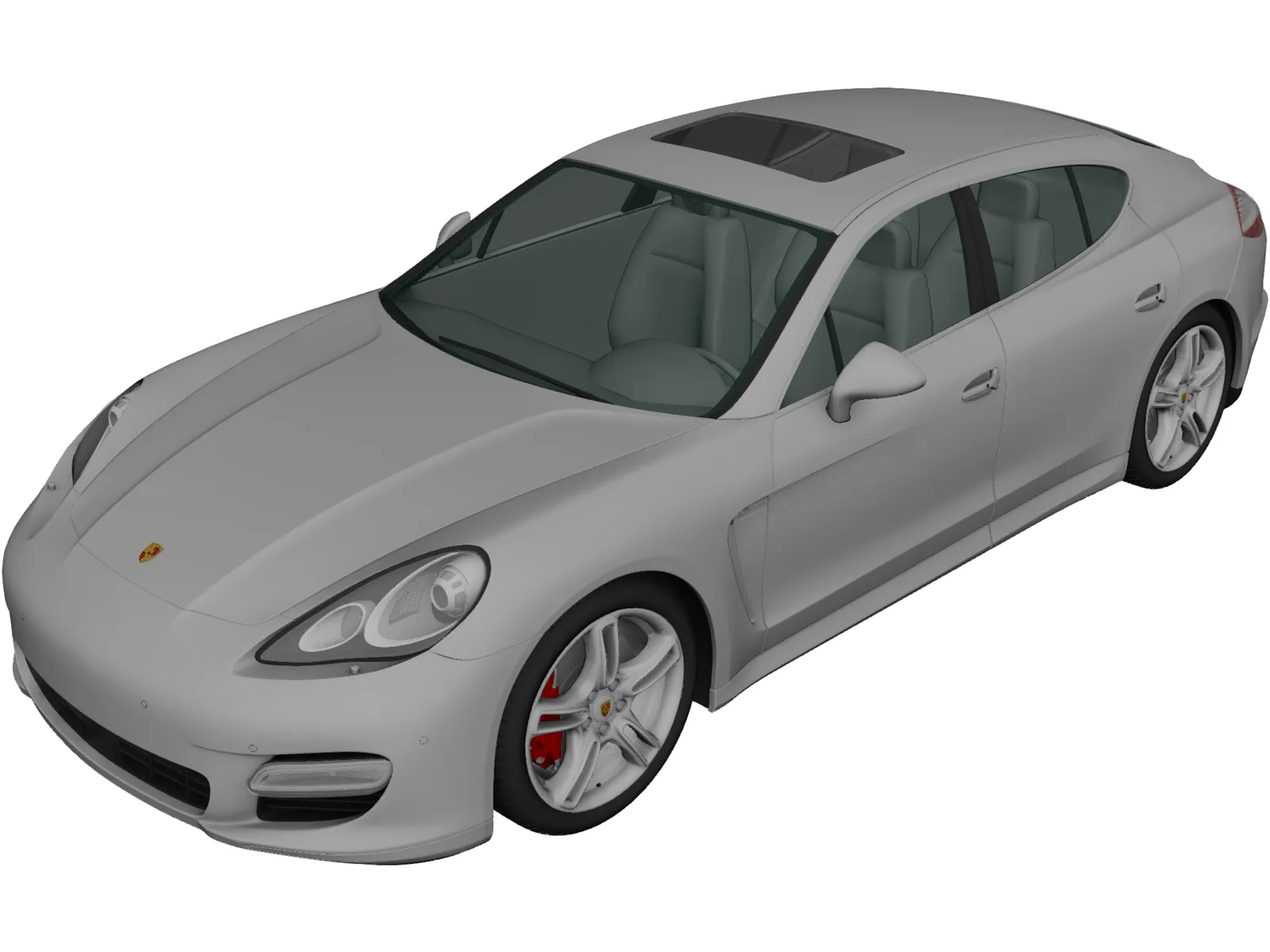 Porsche Panamera 3D Model (2009) - 3DCADBrowser