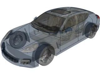 Porsche Panamera Turbo 3D Model (2009) - 3DCADBrowser